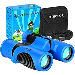 Compact Mini Binoculars for Kids – 8x21 Zoom Kids Binoculars Toy Gift Shock Proof for 3 4 5 6 7 8 9 10 11 12 13 Years Old Boys Girls Bird Watching Sporting Events Children Best Present