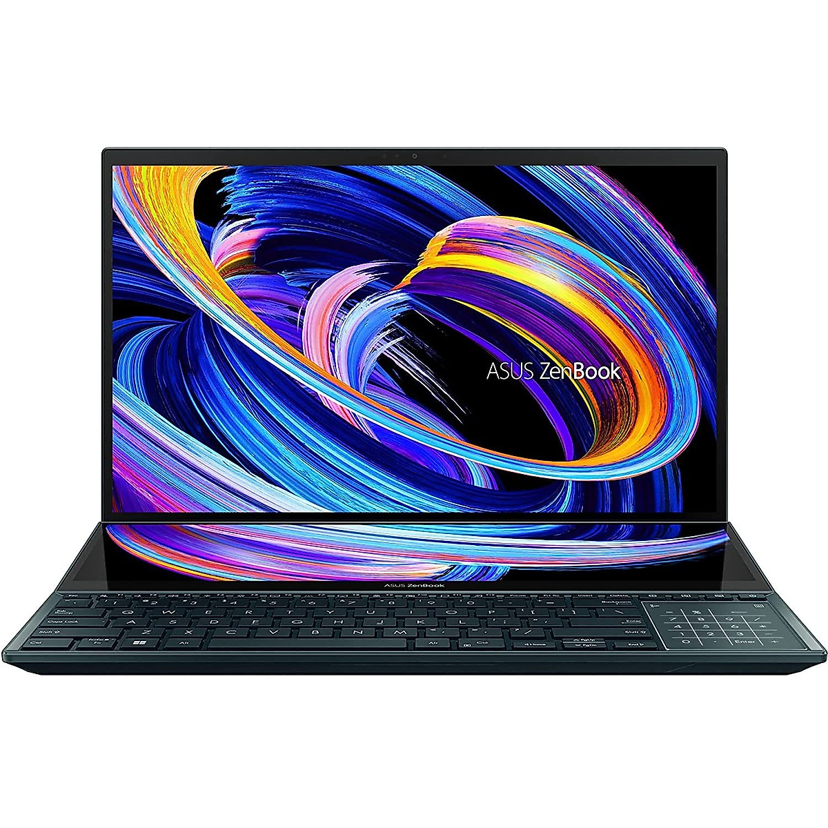 ASUS ZenBook Pro Duo 15 UX582 15.6" 4K OLED Touchscreen (Intel 14-Core i7-12700H, 16GB DDR5 RAM, 1TB SSD, GeForce RTX 3060 6GB) Business Laptop, ScreenPad Plus, Backlit, IST HDMI, Stylus, Win 11 Pro