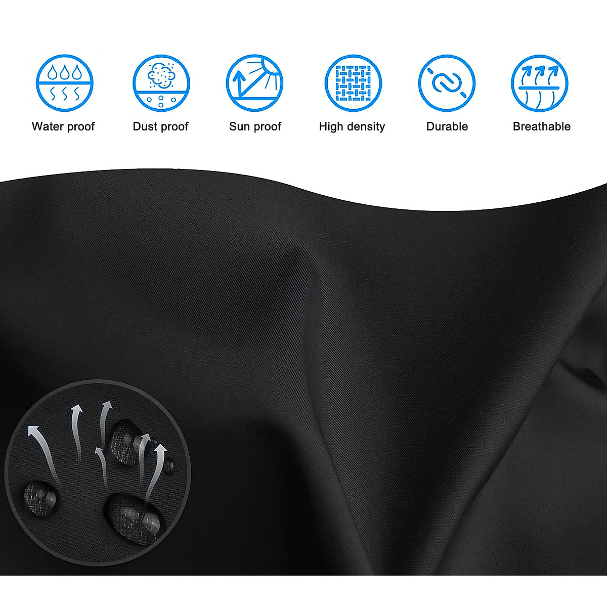 Sealcover 2 Pack Bun Pan Rack Cover, 23x28x64in Black, 210D Light Duty Waterproof and Dustproof Bread Rack Cover, Bakery Single Rack Cover.