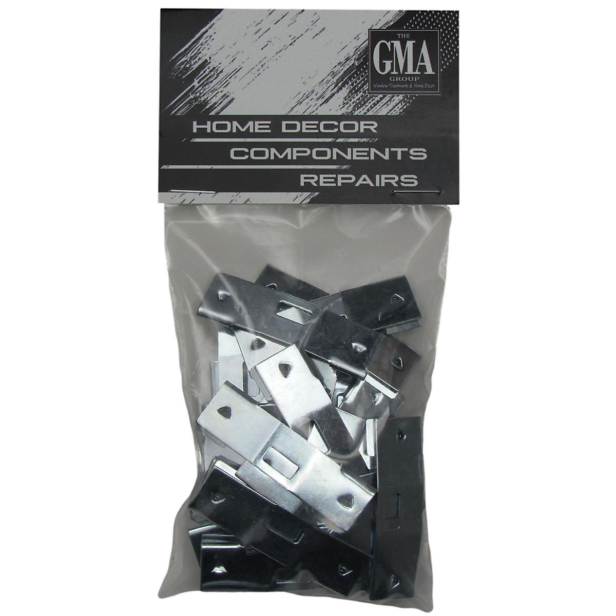 GMA Group 36 Pack Vertical Blind Vane Saver ~ Zinc Curved Repair Clips ~ Fixes Broken Holes