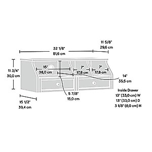 Sauder Craft Pro Series Organizer Hutch, White finish