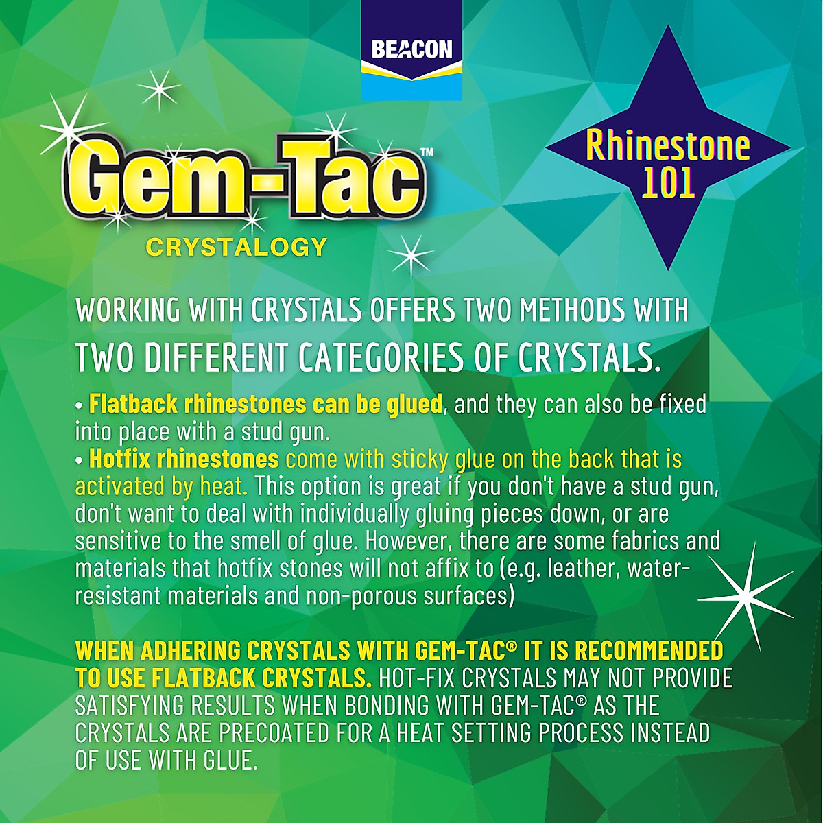 Beacon Adhesives Gem Tac Permanent Adhesive, 2-Ounce