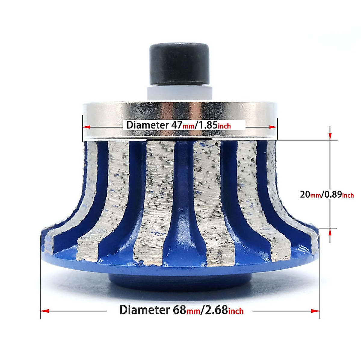 A20 Diamond Grinding Wheel Edge Profile Router Bit Metal Segments For Stone Marble Granite Grinding Disc