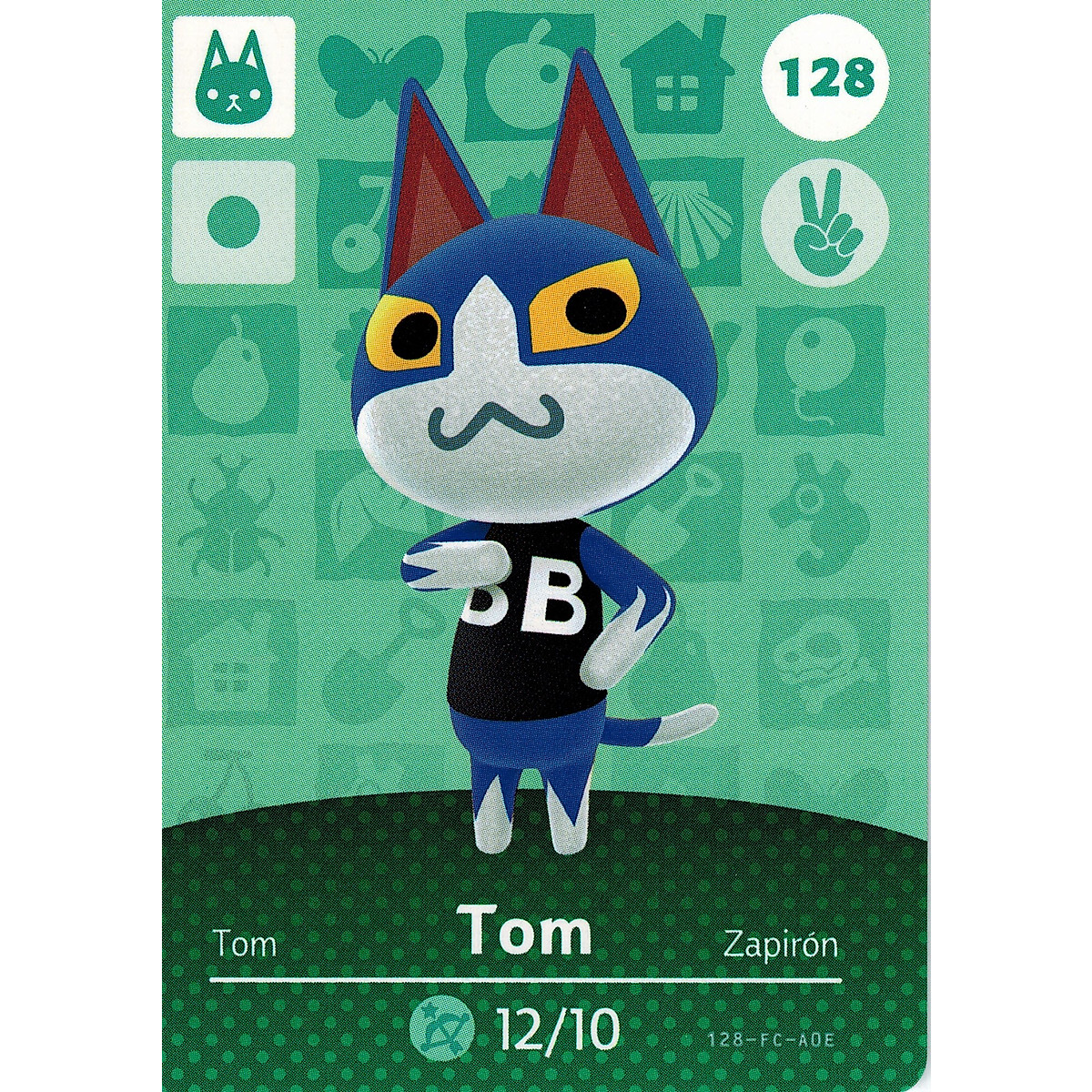 Nintendo Animal Crossing Happy Home Designer Amiibo Card Tom 128/200 USA Version