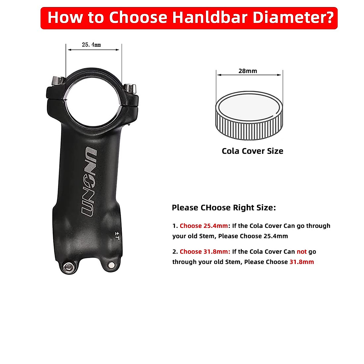 BESNIN Bike Stem mtb Stem 7 Degree 25.4mm/31.8mm 70mm/90mm/100mm Mountain Bike Stem Handlebar Stem for Cycling(Aluminum Alloy) (leidiao 7D*25.4 * 90)