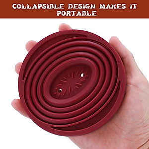 2 Pieces Collapsible Pour Over Coffee Dripper, Portable Camping Pour Over Coffee Maker, Reusable Silicone Pour Over Coffee Filter for Backpacking Hiking Camping Home Office