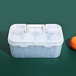 Party Club of America PCA 8 Pack 16oz Plastic Jars with Sliver Lids Set Food Storage Jar for DIY Food Preserve Jams Honey Yogurt Bead Organizer Bead Storage Box Sewing Box - BPA Free