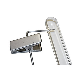 NAHANCO 90014RC50HU Premium Acrylic, Skirt Pant Hanger, 14", Clear (Pack of 12)