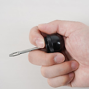 CyclingDeal Tubeless MTB Bike Tire Repair Kit - Bicycle Mountain Tire Plug Kit - Flat Tire Tackle Repair Patch Kits - Aluminium Full CNC Finish with 5 Strands