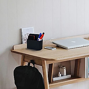 VieFantaisie Magnetic Dry Erase Marker Holder, Magnetic Marker Holder, Whiteboard Marker Holder, Magnet Pen Holder for Fridge, Whiteboard, Locker, School, Office, Home, Magnetic Cup, 1 Pack, Black