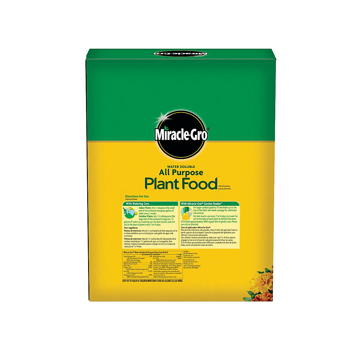 Miracle-Gro Water Soluble All Purpose Plant Food, Fertilizer for Indoor or Outdoor Flowers, Vegetables or Trees, 10 lbs.