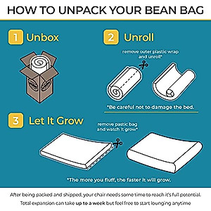 CordaRoy's Corduroy Bean Bag Chair, Convertible Chair Folds from Bean Bag to Bed, As Seen on Shark Tank, Khaki - Full Size