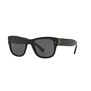 Dolce and Gabbana DG4338 501/87 Black DG4338 Square Sunglasses Lens Category 3
