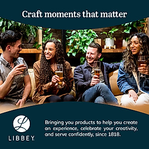 Libbey Stockholm Pilsner Beer Glasses, 14.5-ounce, Set of 4