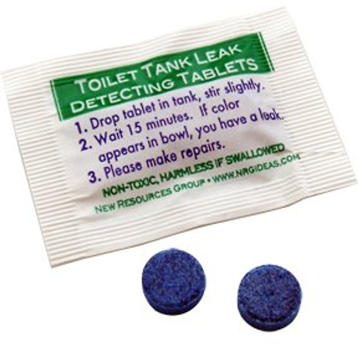 Toilet Leak Detecting Tablets - Dye Tablets for Bathroom Leaks - Detect Silent Leaks