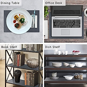 HooTown Shelf Liner Kitchen Cabinet Drawer Mats 17.5 Inch Wide x 6.5 Feet Long, Non Skid EVA Plastic Washable Oil Proof Pad for RV Drawer, Dish Plate Slippery Protection, Gray