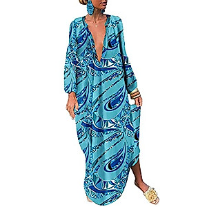 High Waist Smocked Flowy Tiered Mixi Dress Vintage Gingham Tunic Dress Casual Solid Ribbed Knit Maxi Dress Sky Blue