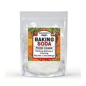 Baking Soda By Unpretentious Baker, 1.5 lb, Aluminum-Free, Non-GMO, Pure Sodium Bicarbonate