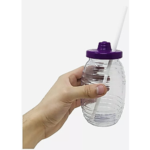 Generic 12 Lt - 16oz vitroleros aguas frescas wstraws 6 pk by Border Merchant