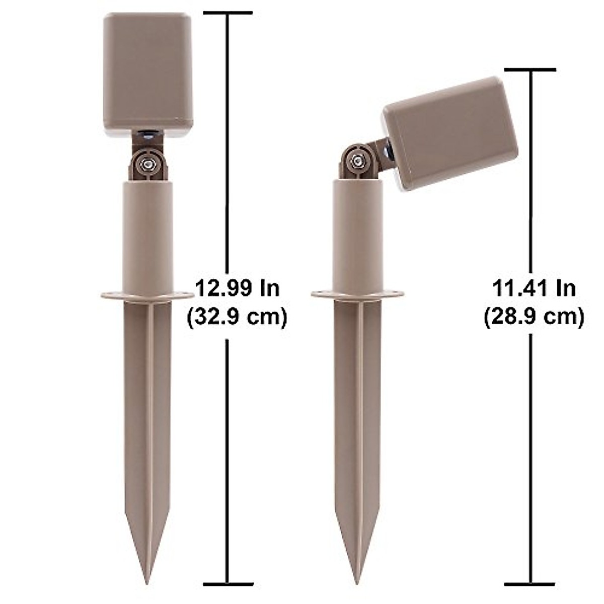 HEX 30X Twin Solar Spotlight Warm White LED Waterproof Dimmable Dusk to Dawn for Outdoor Garden Yard Landscape Pathway Downlight Uplight