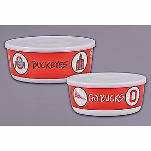 Magnolia Lane Ohio State University Go Bucks Bowl, Set of 2, Melamine, Kitchen Accessories