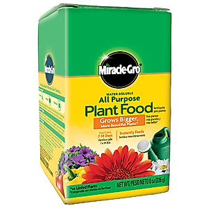 Miracle-Gro Water Soluble All Purpose Plant Food, Fertilizer for Indoor or Outdoor Flowers, Vegetables or Trees, 8 oz.