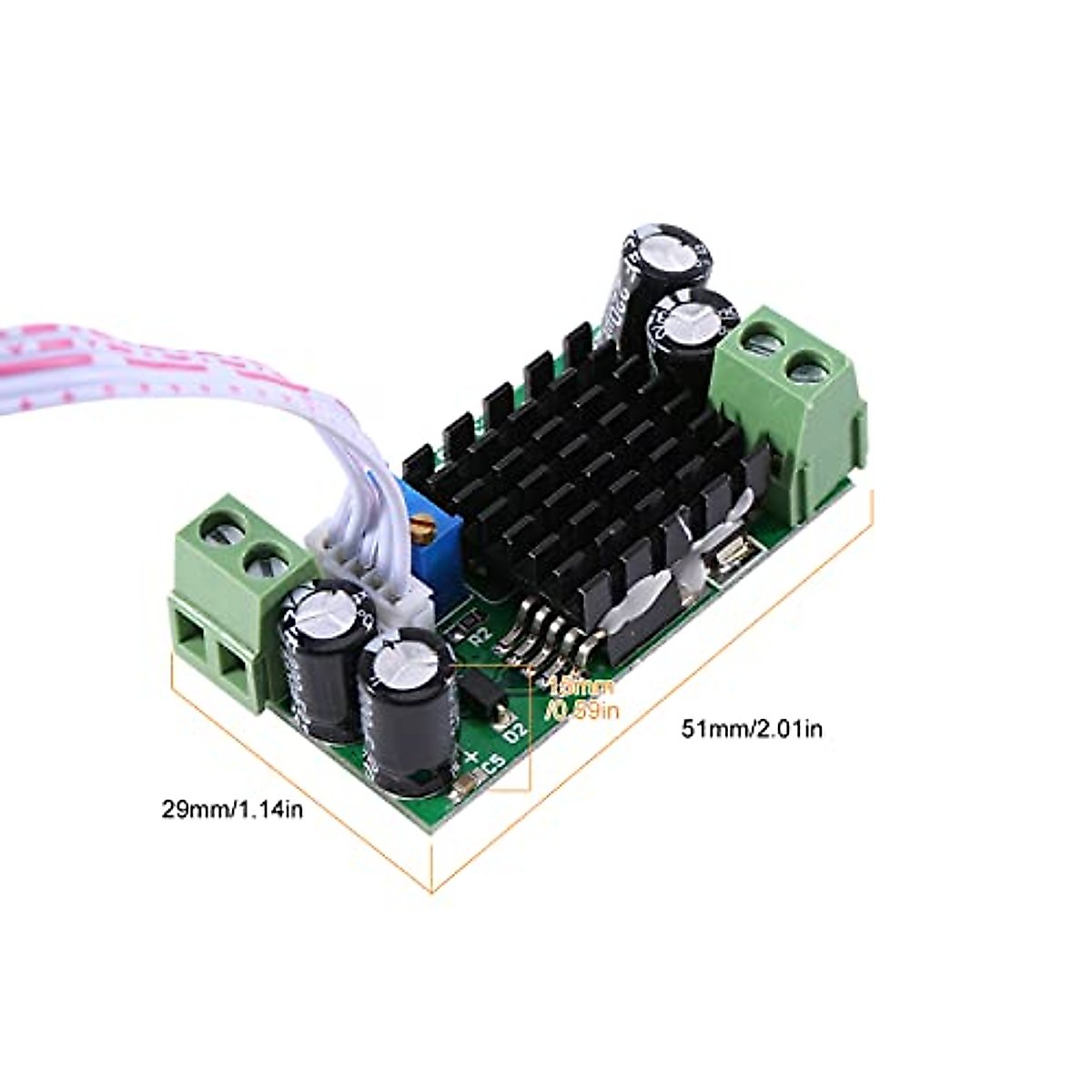 DC Fan Controller DC Motor Speed Controller Switch PWM Control Speed Adjustable for Pump Blower Brush or Brushless DC Fan 5V 12V 24V 1A