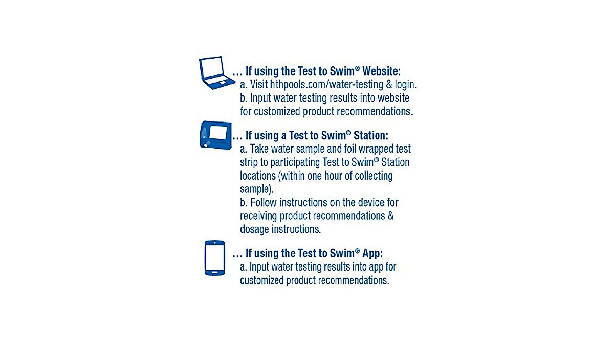 HTH 6-Way Test Strips for Clean Swimming Pools
