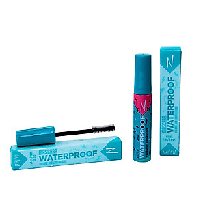 Nailen Black Waterproof Long Lash Mascara with Comb - No Clumps, Smudges, or Flakes - Voluminous and Long Eyelashes for Eye Makeup - 1 Count