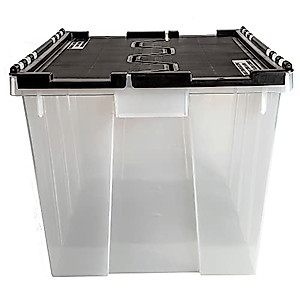 Clear Plastic Storage Container Interlocking Lid (2 Pack)