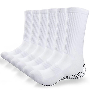 TANSTC Socks Men Women Grip Socks Soccer Anti Slip, Socks for Women Pilates Yoga Non Slip