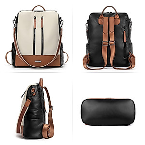 CLUCI Leather Backpack Purse for Women Crossbody Bags Purses for Women, Leather Messenger Tassel Bag