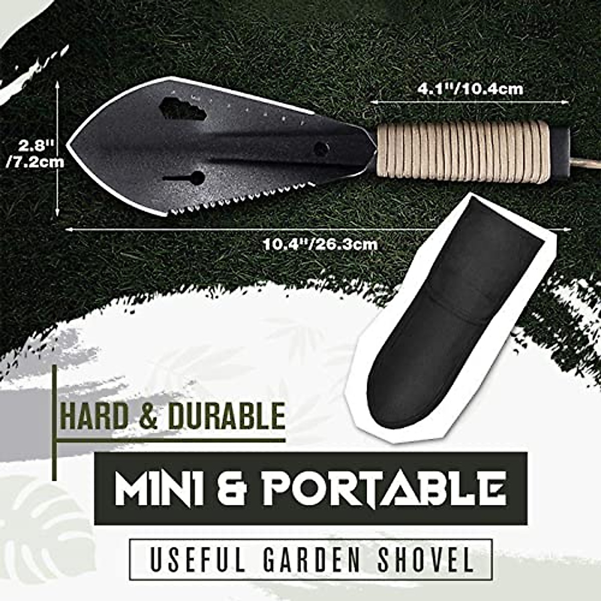 Snow Shovel for Heavy Snow Small Hand Shovel Multipurpose Portable Shovel Tools Portable Mini Gardening Patio & Garden