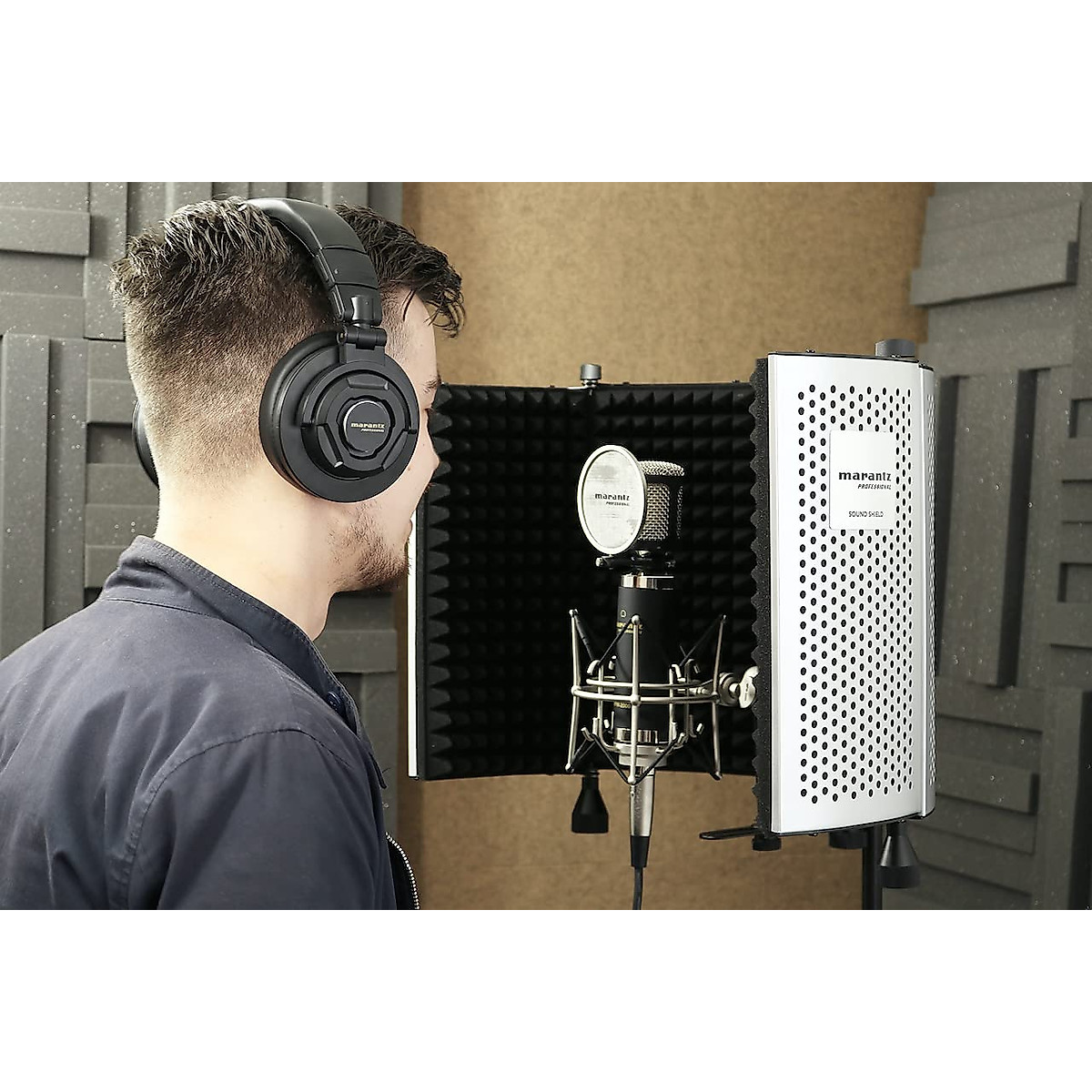 Marantz Professional Sound Shield | Professional Vocal Reflection Filter Featuring Studio-Grade EVA Acoustic Foam