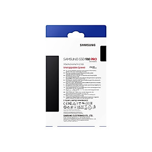 Samsung 980 PRO SSD with Heatsink 1TB PCIe Gen 4 NVMe M.2 Internal Solid State Hard Drive, Heat Control, Max Speed, PS5 Compatible, MZ-V8P1T0CW