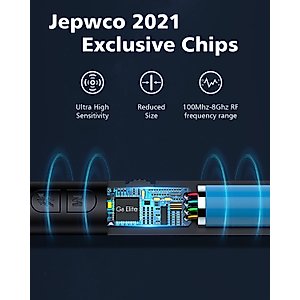 JEPWCO G8 Elite Portable Wireless Camera Detectors with 12 Levels Sensitivity, 720p, Bug Detector for Wireless Audio Bug Camera, 4 Professional Modes, Home Office Travel