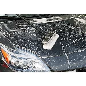 Carrand 93053 Deluxe Car Wash 8" Wash and Jet Dip Brush with 48" Handle