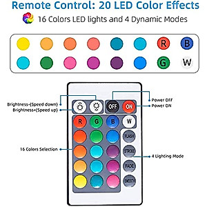 Goujxcy TV Stand for 55 inch TV with Storage - Entertainment Center for 55 inch TV, White Gloss TV Stand with LED Lights and 2 Drawer, Living Room TV Console Table Television Desk Stand