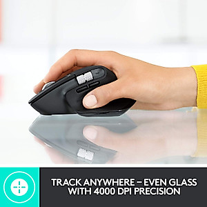 Logitech MX Master 3 for Business, Wireless Mouse, Logi Bolt Technology, Bluetooth, MagSpeed Scrolling, Ergonomic, Rechargeable, Globally Certified, PC/Mac/Linux - Graphite