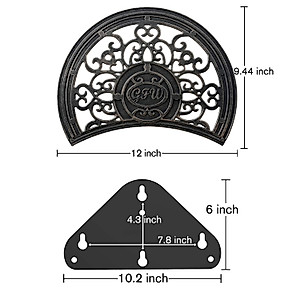 GOFORWILD Garden Hose Holder Butler, Decorative Sturdy Water Hose Rack, Durable Wall Hose Hanger, Holds 125-Feet of 5/8-Inch Hose, Hose Reel, Made of Stainless Cast Aluminum, 7009
