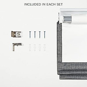 Exclusive Home Ricardo Total Blackout Roman Shade, 34"x64", Natural