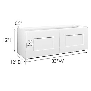 Design House Kitchen Cabinets-Wall, 12 in, White
