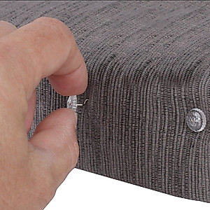 Attmu 50 Pcs Upholstery Tacks Headliner Pins Clear Heads Twist Pins for Slipcovers and Bedskirts, 0.5 Inches Bed Skirt Pins