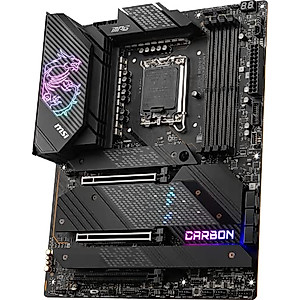 MSI MPG Z690 Carbon WiFi Gaming Motherboard (ATX, 12th Gen Intel Core, LGA 1700 Socket, DDR5, PCIe 4, CFX, M.2 Slots, Wi-Fi 6E)