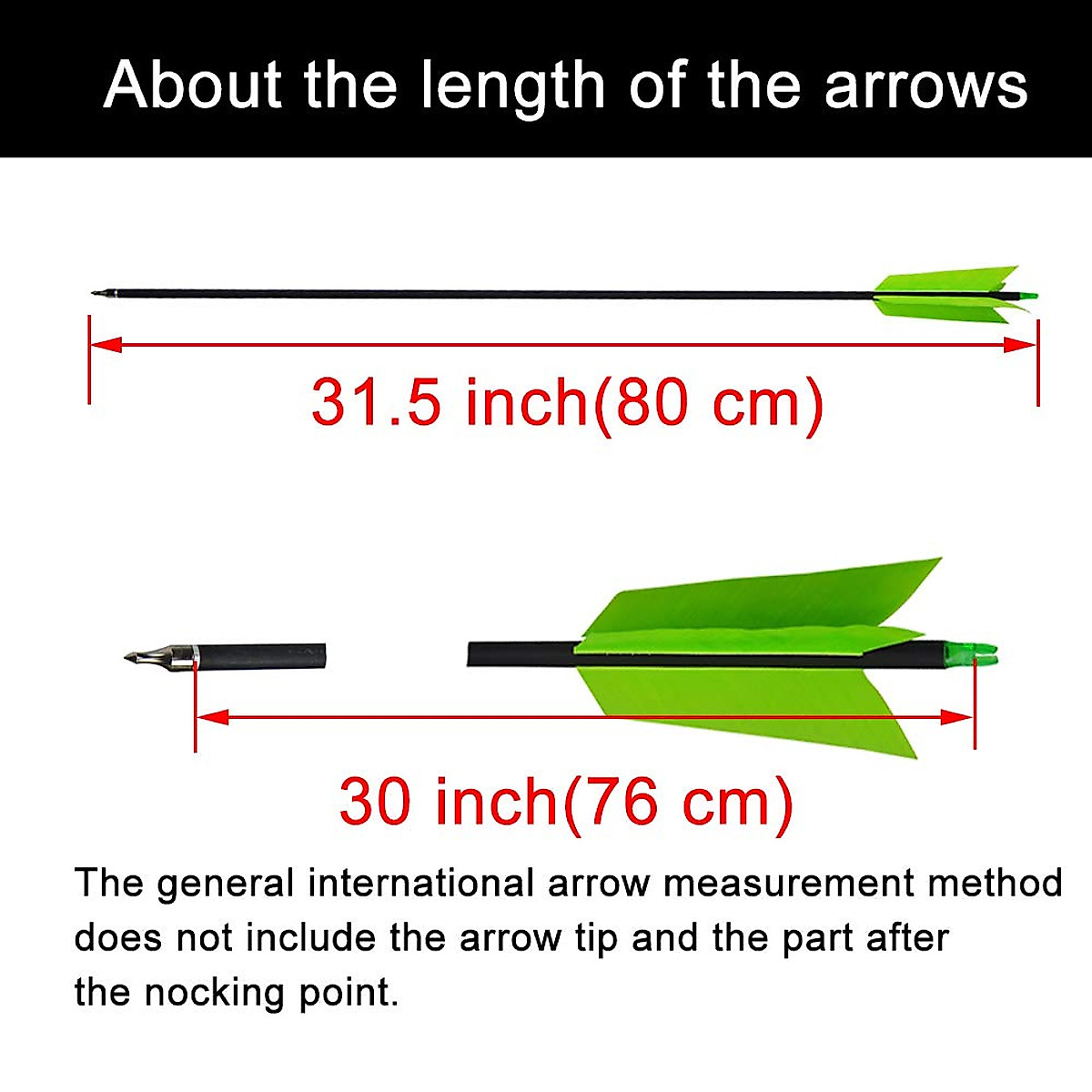 AMEYXGS 12 Pcs Archery Hunting Arrows Mix Carbon 30 Inch Flu Flu Arrows spine 500 Target Practice Arrows with 4 Turkey Feather Replaceable Arrowhead for Outdoor Hunting Shooting(Green)