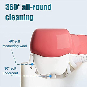 Rednow 2 Pcs U-Shaped Toothbrush for Kids(2-12Year), Manual Training Tooth Brush, U Shape Portable Baby Silicone Toothbrush ​for Childrens Special Design for Toddlers (2pcs 6-12year)