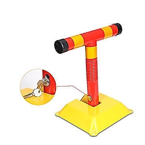 WANGXUEJ Parking Locks Parking Piles with Spring, Foldable Parking Barriers, Parking Barriers Park Pile Bollard, Parking Space Lock, Manual Parking Blocker