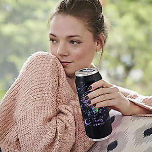 Taurus Gifts for Women,Taurus Gifts Tumbler,Taurus Zodiac Cup,Witchy Gothic Gifts Astrology Constellation Stainless Steel Insulated 17 OZ Can Tumbler with straw lid Coffee Mug