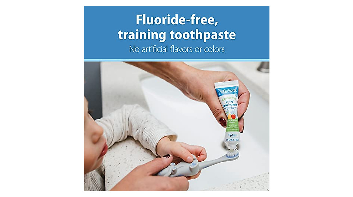 Dr. Brown’s Fluoride-Free Baby Toothpaste for 0-3 Years