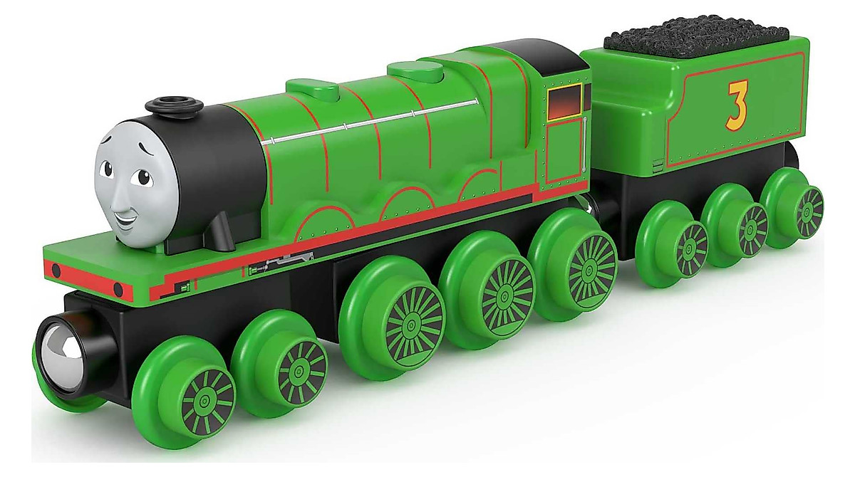 Thomas & Friends Wooden Railway Train Henry Push-Along for Toddlers